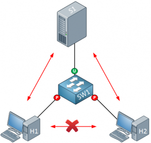 Protected Port on Cisco Catalyst Switch