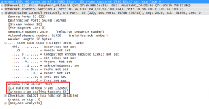 TCP Window Size Scaling