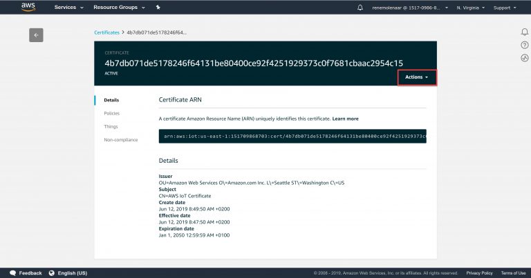 Connect ESP32 MicroPython to AWS IoT