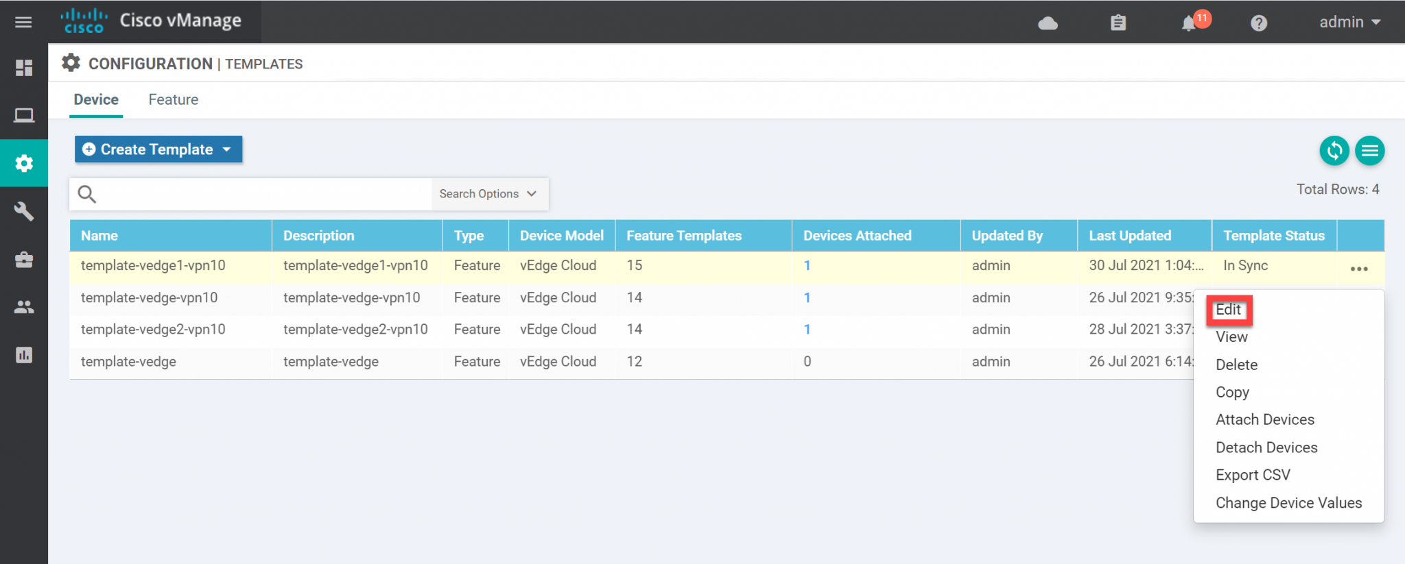Cisco SD-WAN BGP Configuration