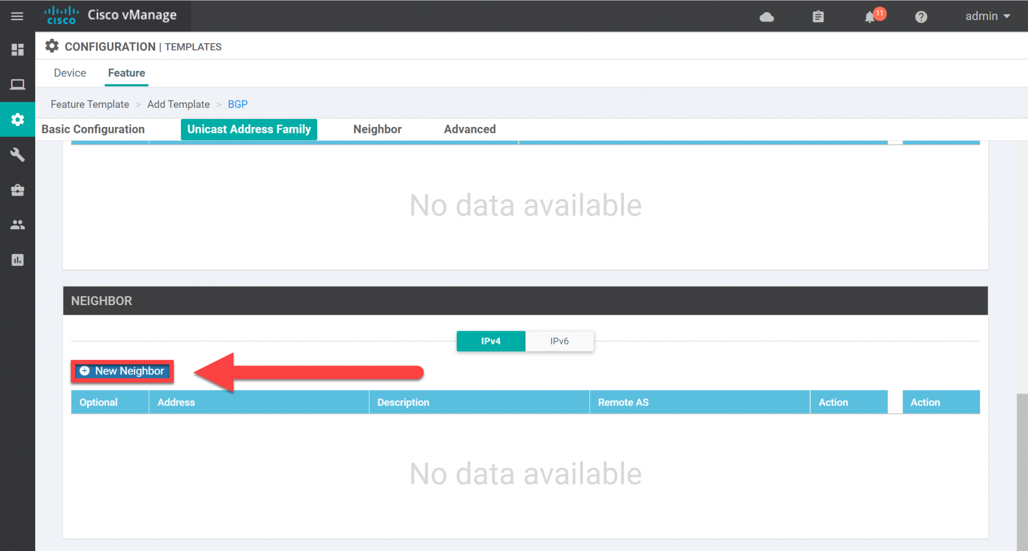Cisco SD-WAN BGP Configuration
