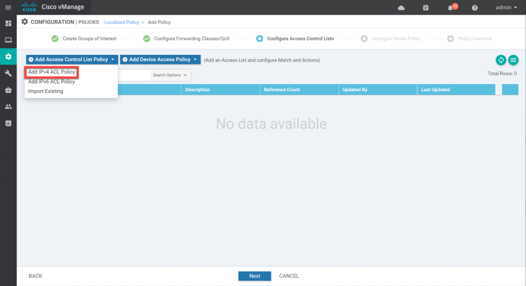 Cisco SD-WAN Localized Data Policy Policer